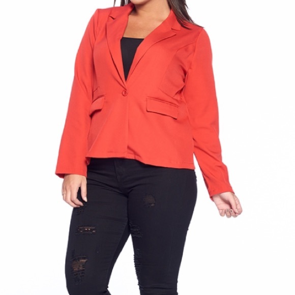 Jackets & Coats | Plus Size Modern Single Breasted Blazer | Poshmark